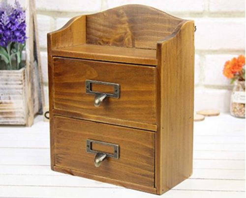Small Lovely Natural Wood Storage Chests Desktop Container Storage ...